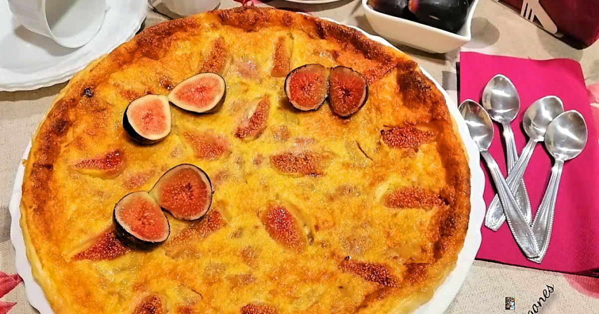 Tarta de brevas y queso mascarpone | Cocina y recetas fáciles